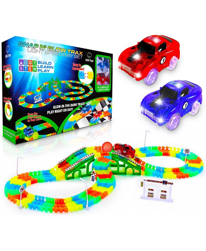 USA Toyz Glow Small Race Tracks and LED Toy Cars - Macy's