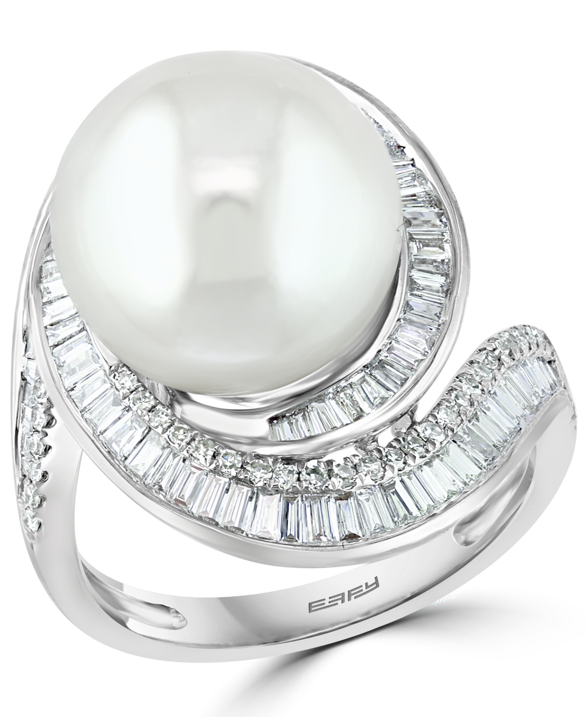 Click here for Effy Cultured Freshwater Pearl (12-1/2mm) & Diamon... prices