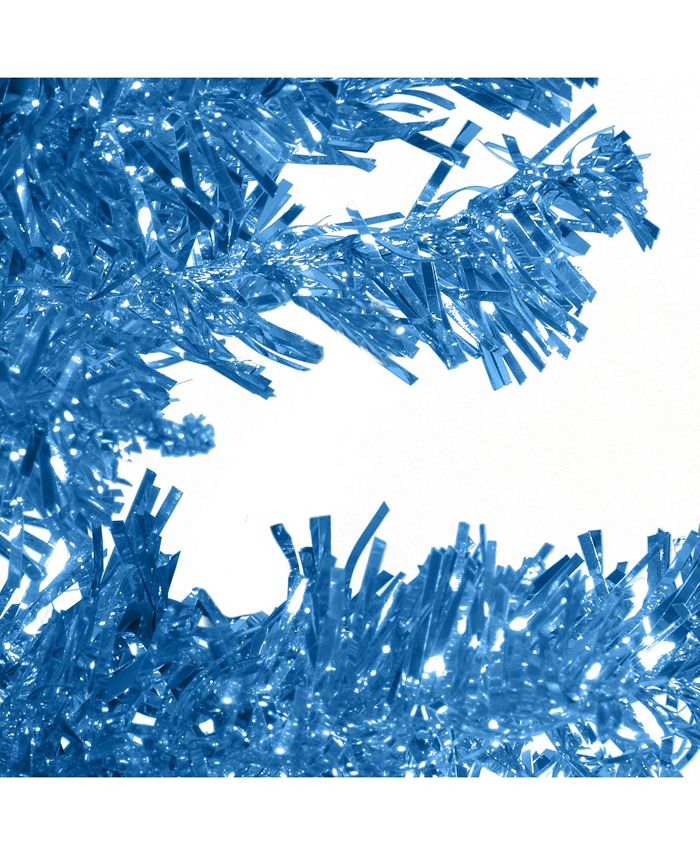 National Tree Company National Tree 3 ft. Blue Tinsel Tree - Macy's