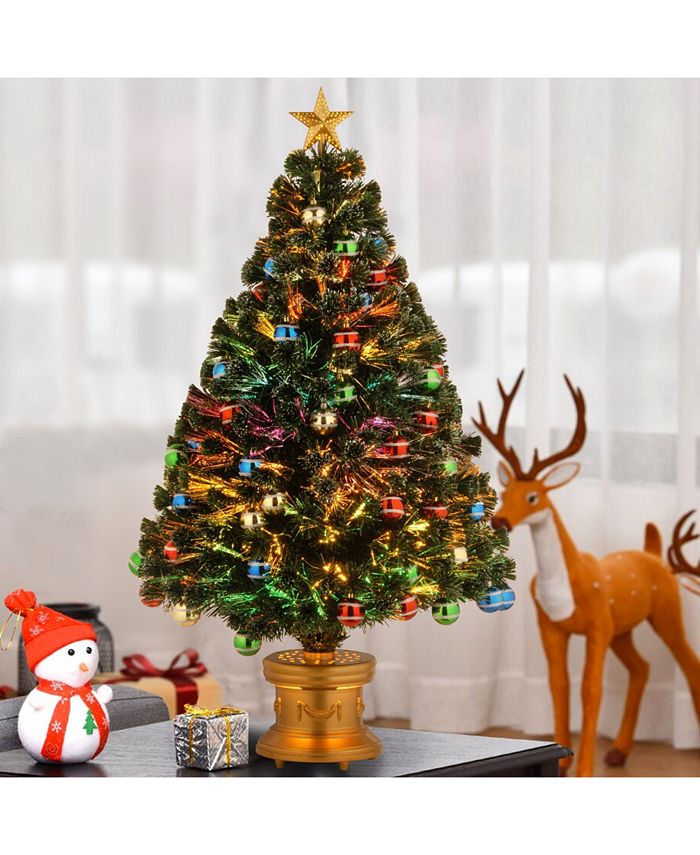 National Tree Company National Tree 48" Fiber Optic Fireworks Tree with ...