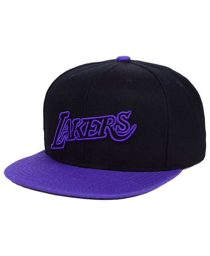 Mitchell & Ness Los Angeles Lakers Team Color Neon Snapback Cap - Macy's