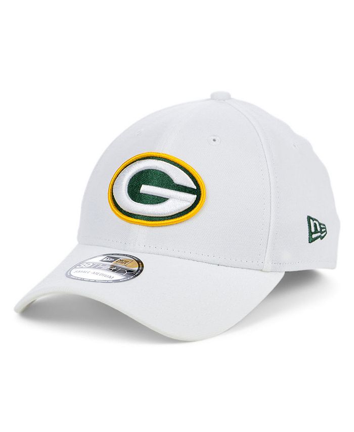 New Era Green Bay Packers White Team Classic 39THIRTY Cap - Macy's