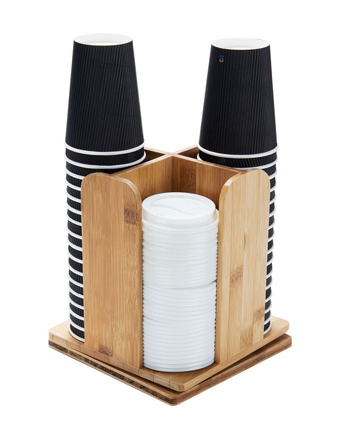 Mind Reader 4 Compartment Carousel, Multi-Section Organizer for Stacked ...