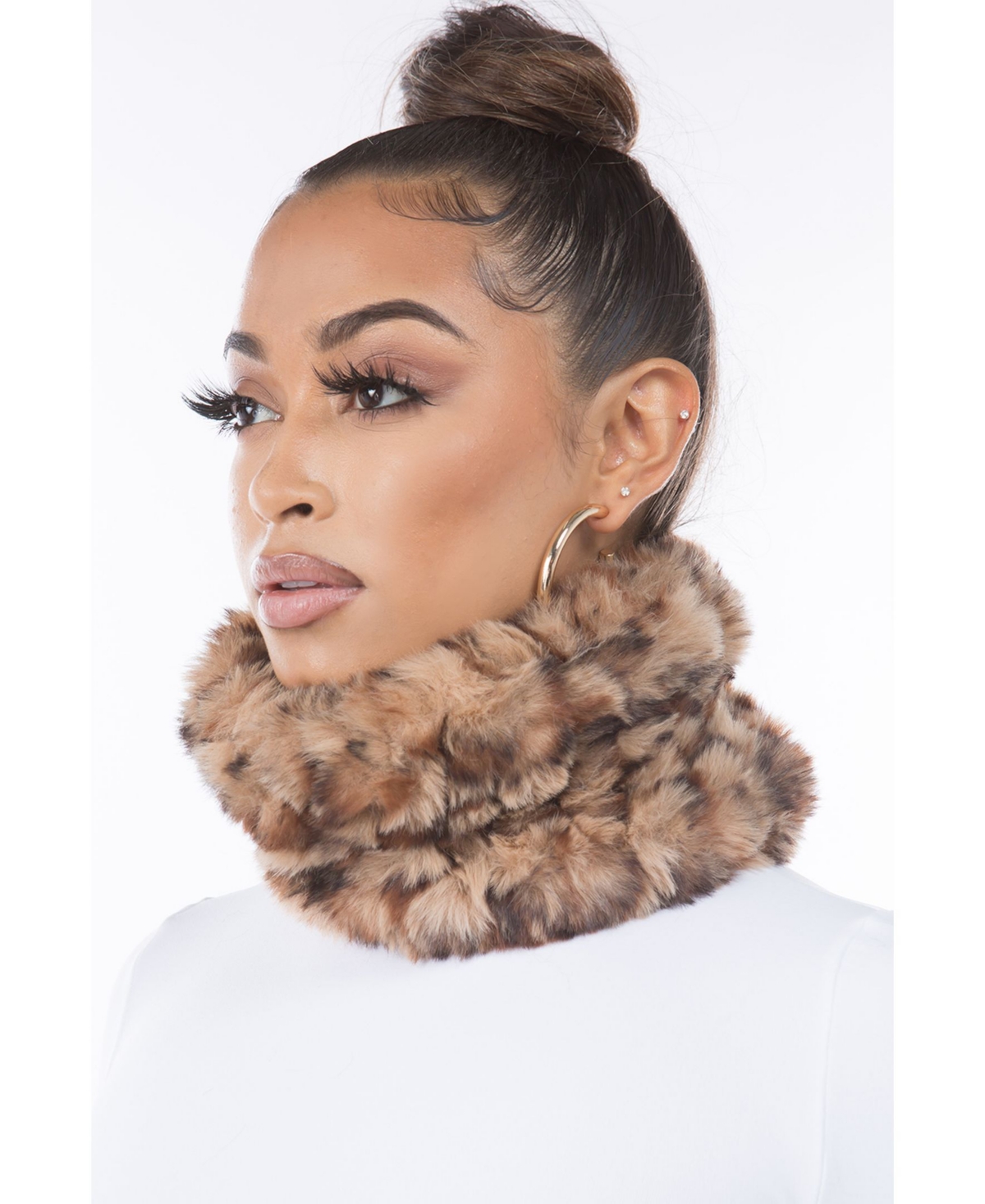 Click here for Marcus Adler Womens Cozy Luxe Faux Fur Pom Loop Sc... prices