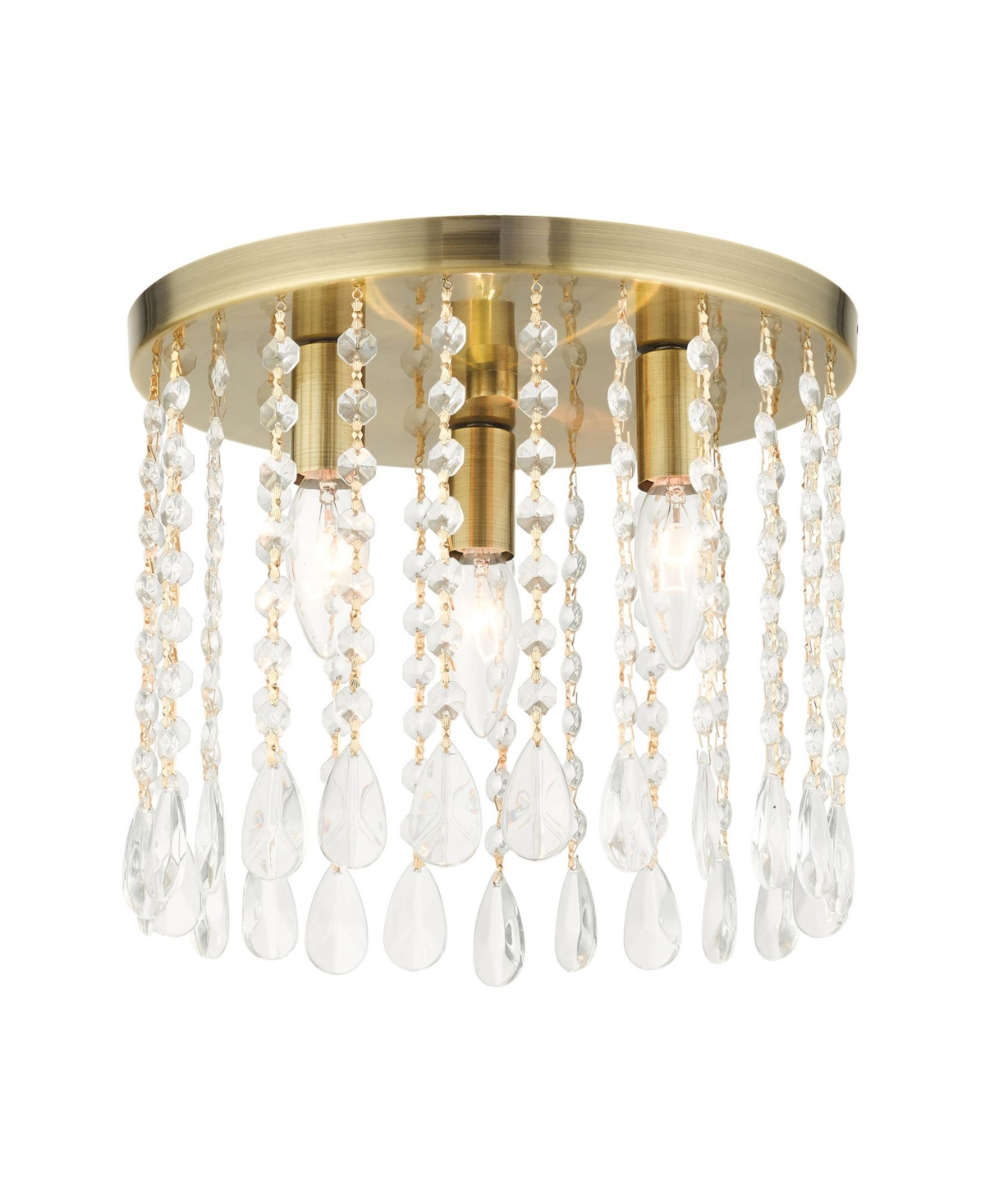 Click here for Elizabeth 3 Lights Flush Mount - Brass prices