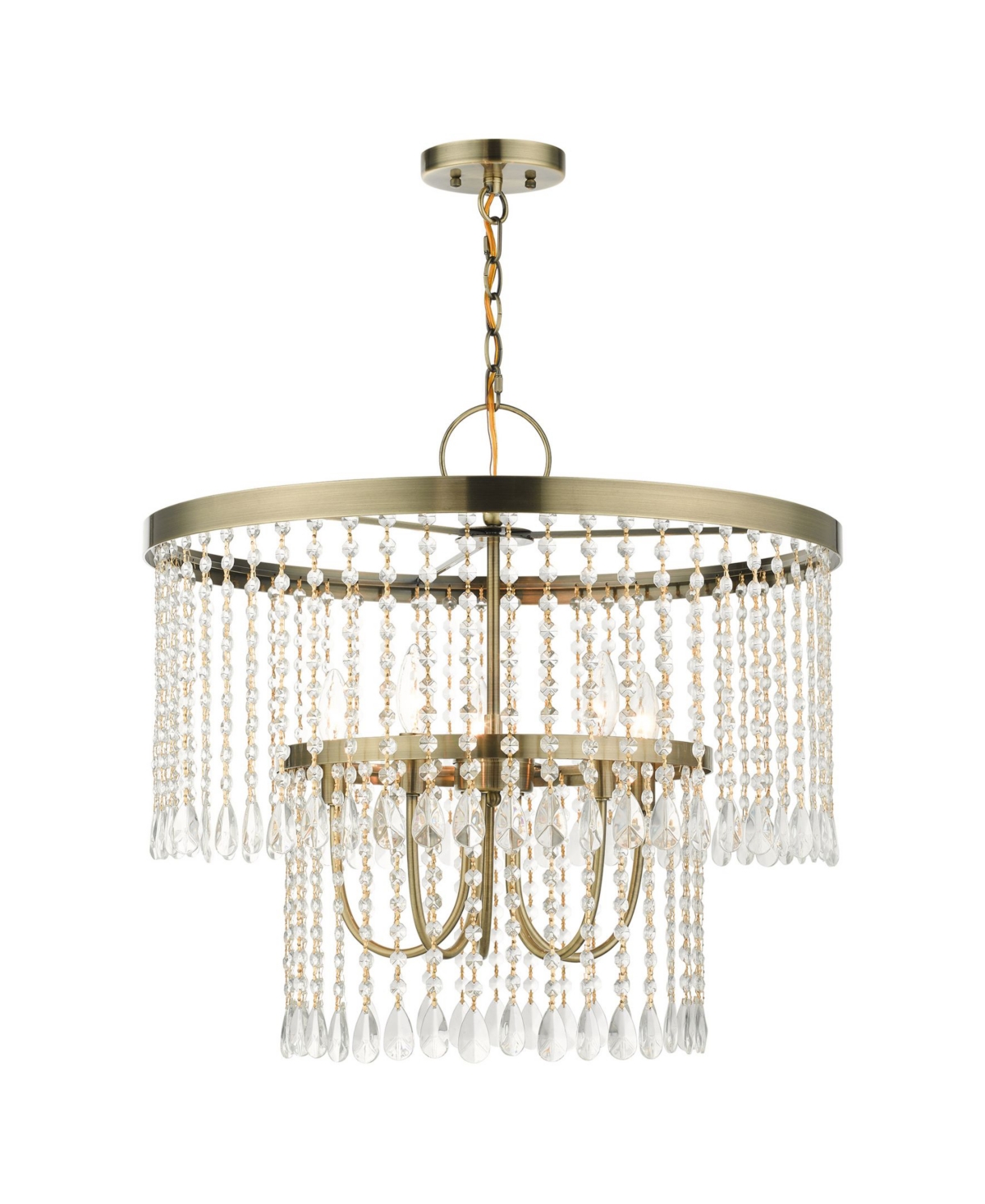 Click here for Elizabeth 5 Lights Pendant Chandelier - Brass prices