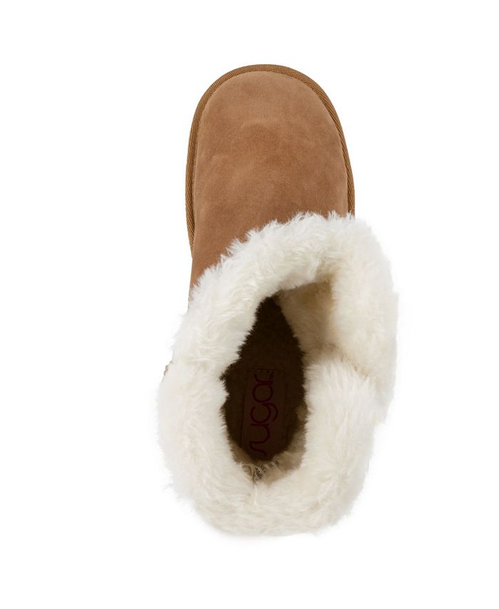 Sugar Women's Poppy Fuzzy Winter Booties & Reviews - Booties - Shoes ...