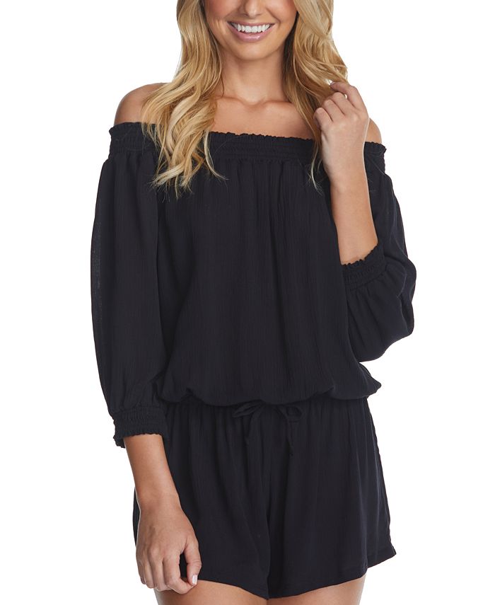 Raisins Juniors' West Coast Romper Cover-Up - Macy's