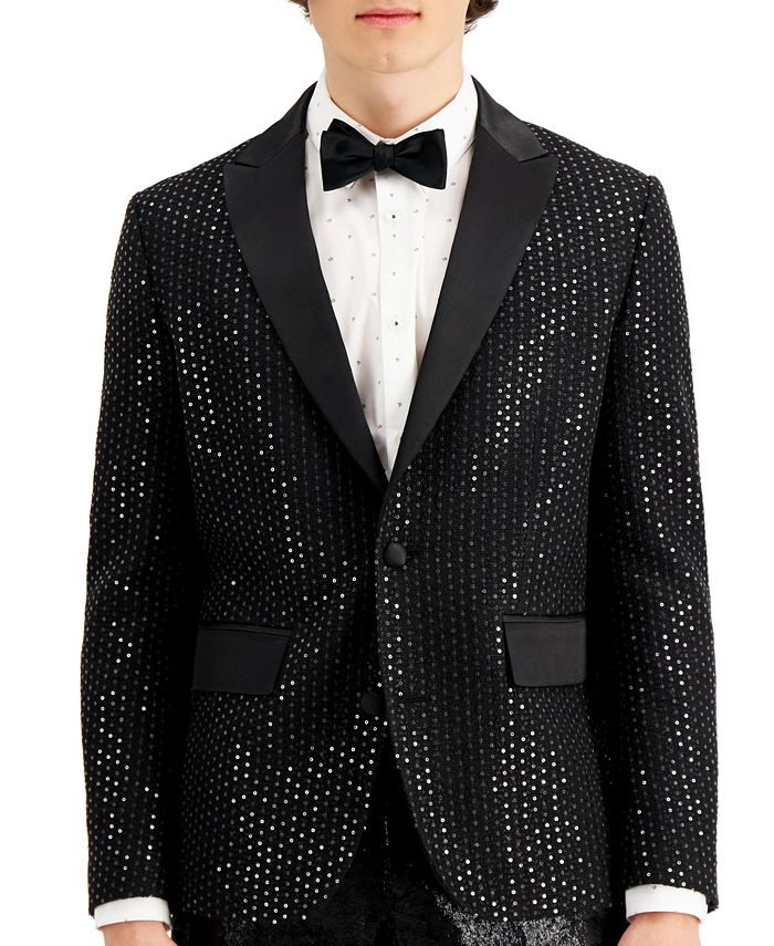 INC International Concepts Men's Kyle Sequined Blazer, Created for Macy ...