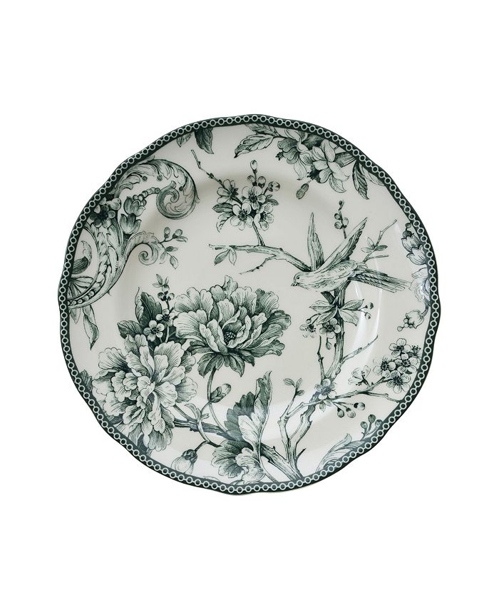 222 Fifth Adelaide Green 16 Piece Dinnerware Set, Service for 4 - Macy's