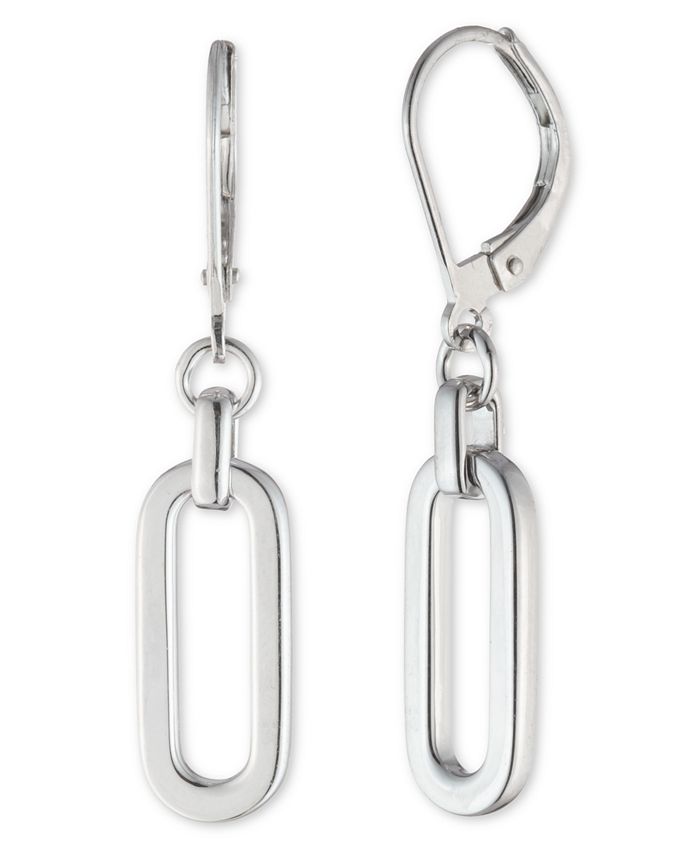 Ralph Lauren Sterling Silver Link Drop Earring - Macy's
