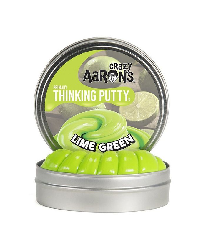 Crazy Aaron's Thinking Putty Full Size 4" Thinking Putty Tin - Lime ...
