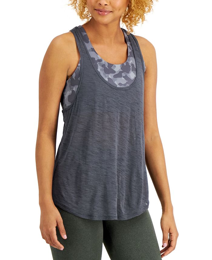 ID Ideology Camo Bra Tank Top, Created for Macy's - Macy's