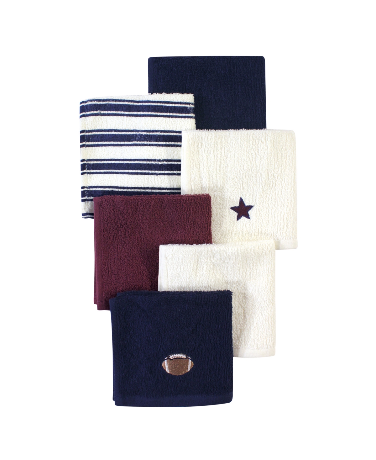 Click here for Hudson Baby Boys Six-Count Woven Washcloths - Foot... prices