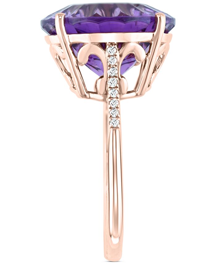 EFFY Collection EFFY® Amethyst (8-7/8 ct. t.w.) & Diamond (1/20 ct. t.w ...