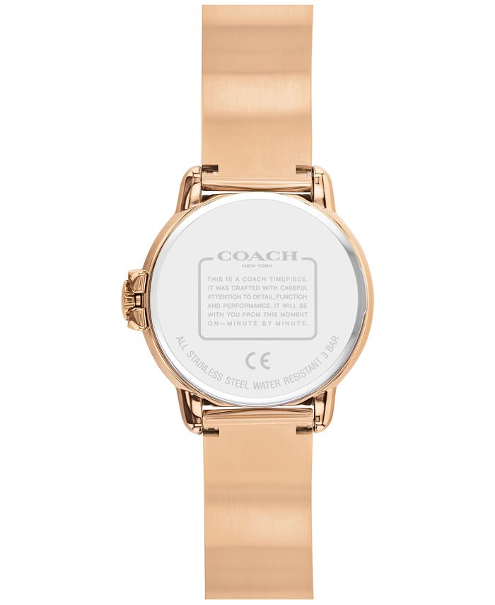 COACH Women's Arden Rose Gold-Tone Bracelet Watch 28mm - Macy's