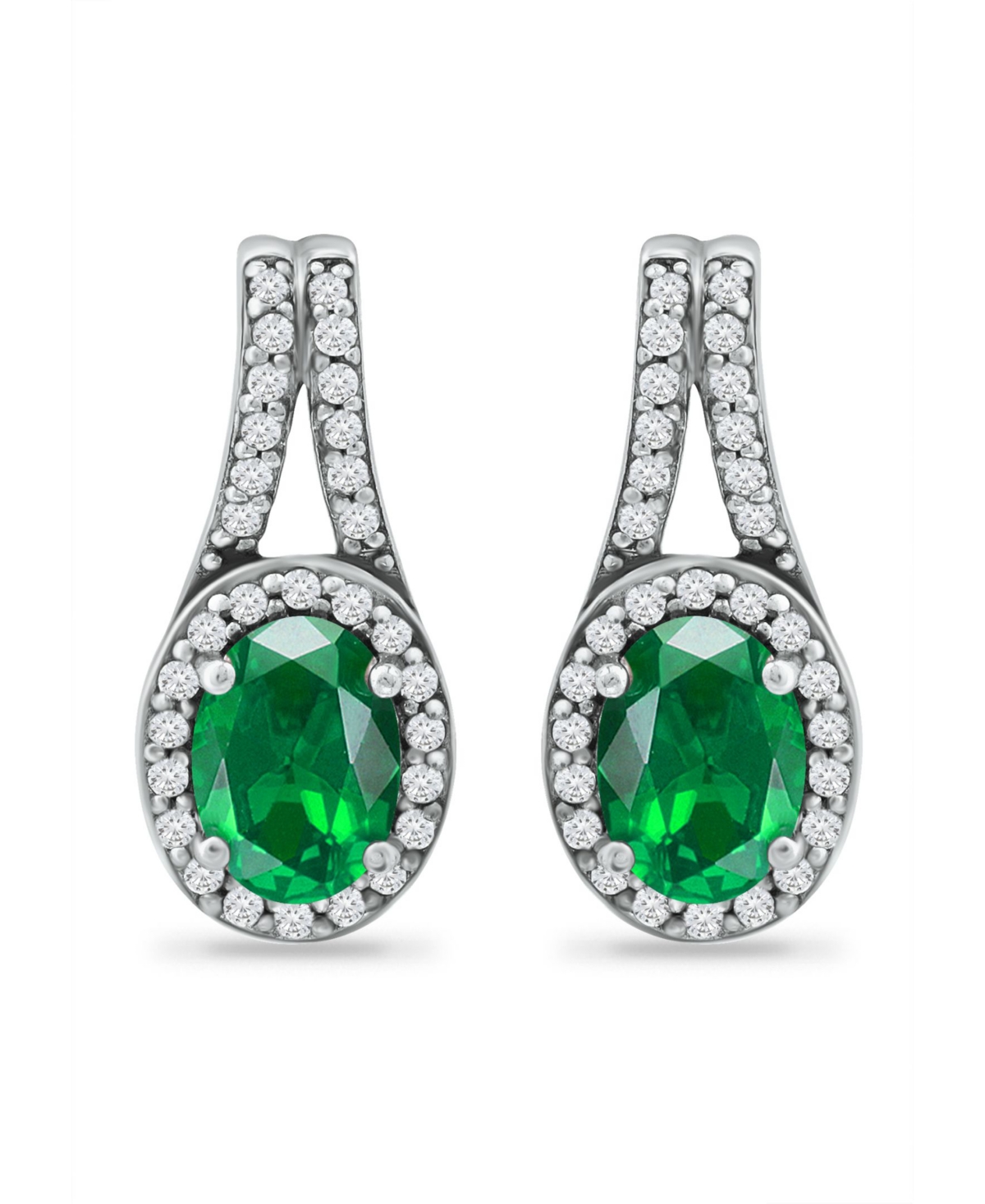Click here for Giani Bernini Created Green Quartz and Cubic Zirco... prices