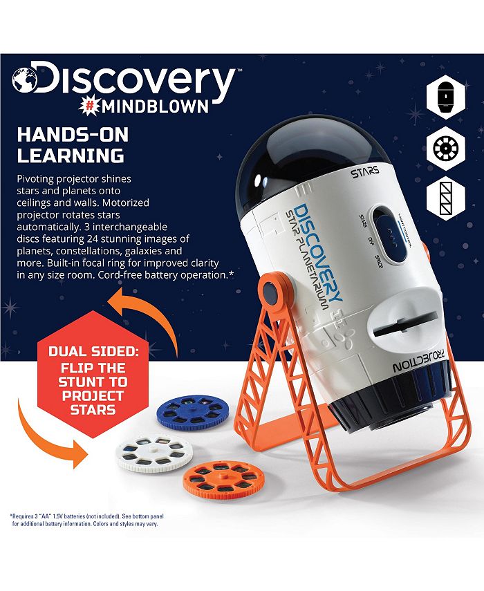 Discovery #MINDBLOWN 2-In-1 Reversible Planetarium Space Projector - Macy's
