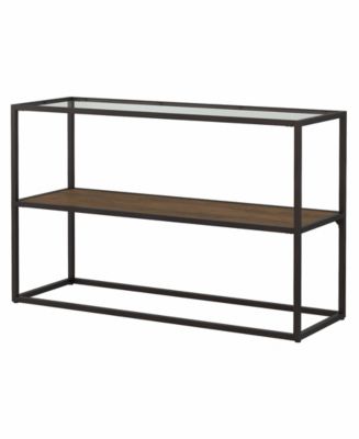 Bush Furniture Anthropology Glass Top Console Table - Macy's