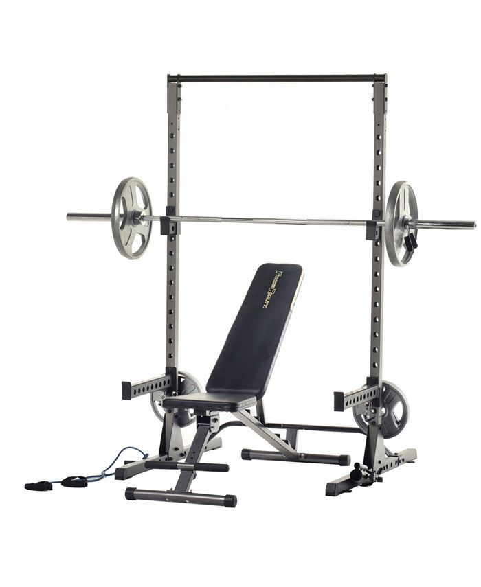 Fitness Reality Multi-Function Adjustable Power Rack Squat Stand with ...