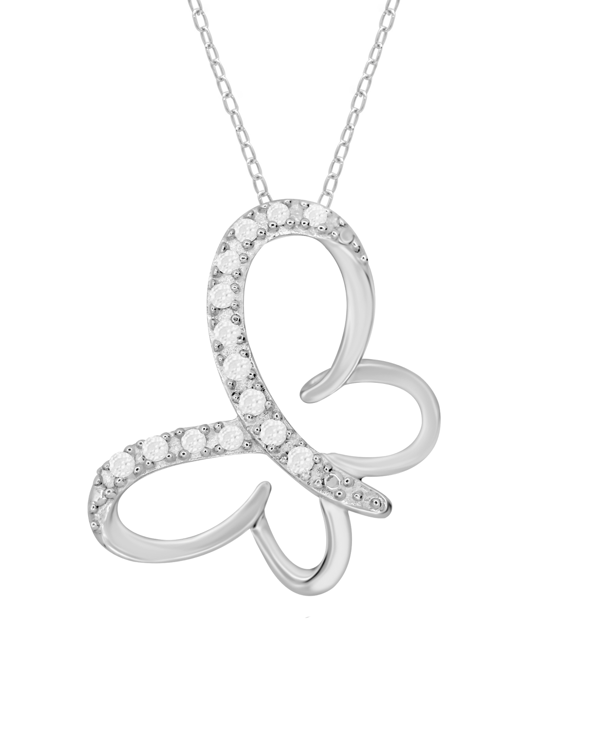 Click here for Diamond Butterfly Pendant Necklace (1/10 ct. t.w.)... prices