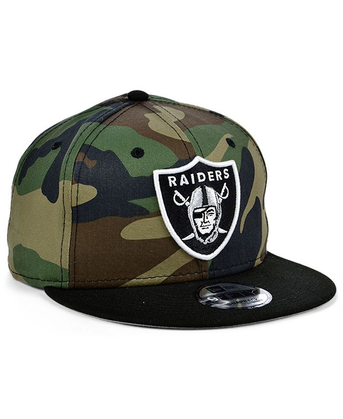 New Era Las Vegas Raiders Woodland Team Color 9FIFTY Cap - Macy's