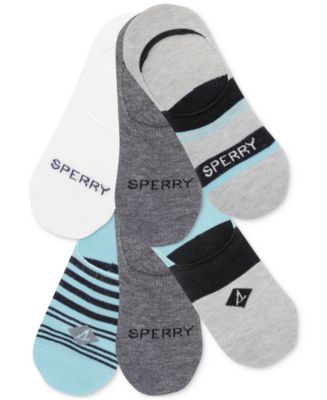 Sperry Men's 6-Pk. Striped Sneaker Liner Socks - Macy's