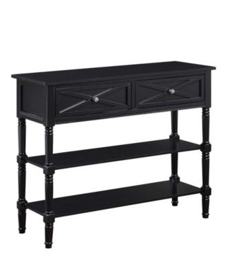 Convenience Concepts Country Oxford 2 Drawer Console Table - Macy's