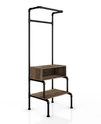 Furniture of America Lille Open Shelf Clothes Rack - Macy's
