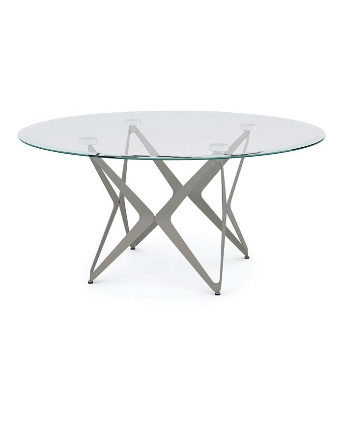 Furniture of America Alta Glass Top Coffee Table - Macy's