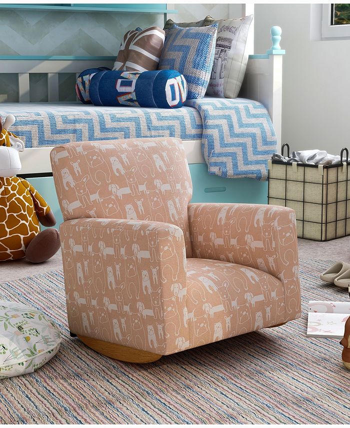 Furniture of America Mallaig Upholstered Kids Rocking Chair - Macy's