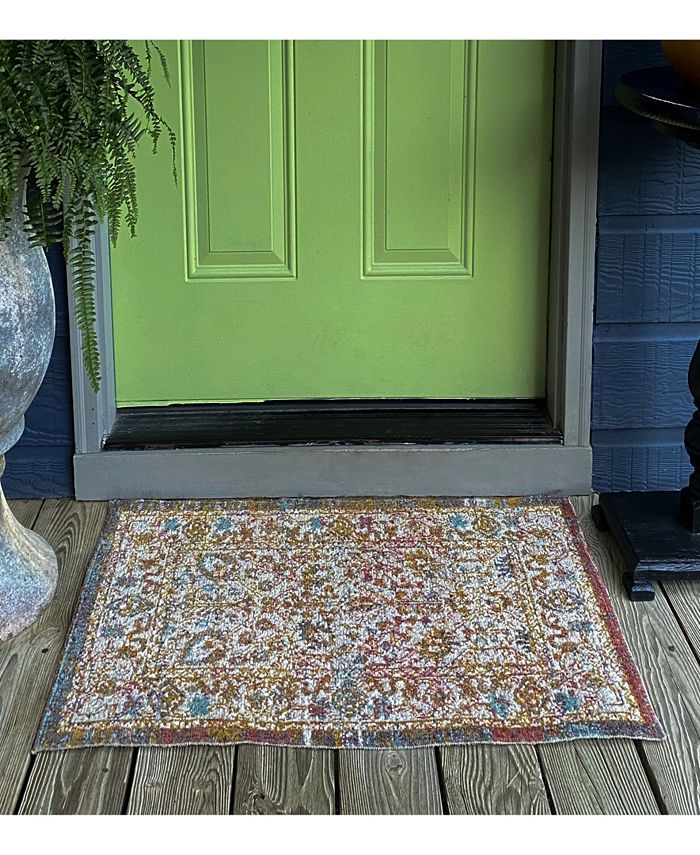 LR Home Budding Bohemian Accent Rug, 48" x 24" - Macy's