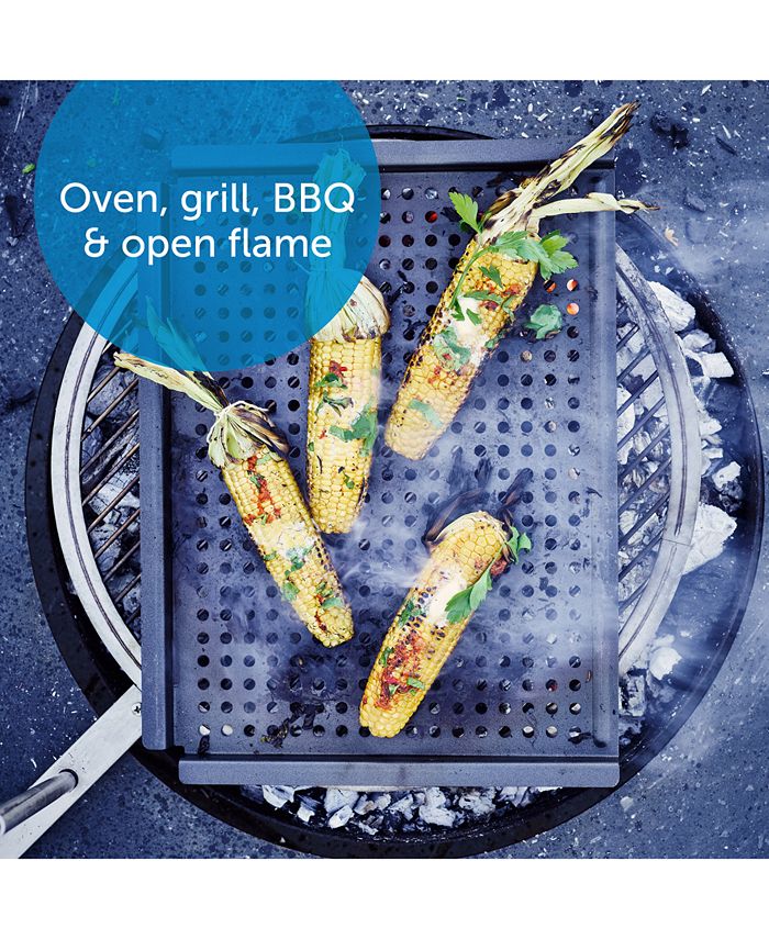 BK Black Steel 12" BBQ Grill Tray - Macy's