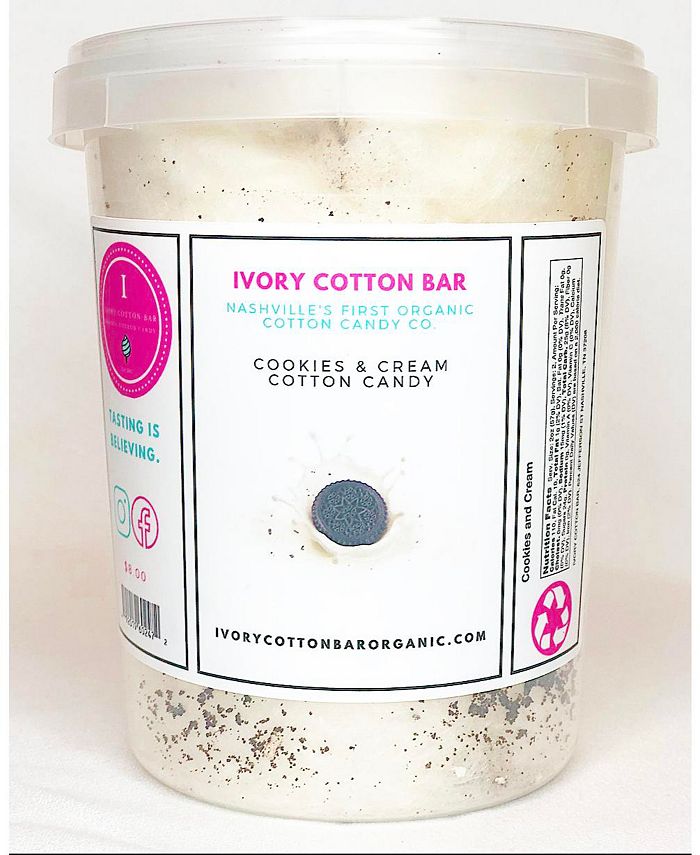 Ivory Cotton Bar Cookies and Cream Cotton Candy - Macy's