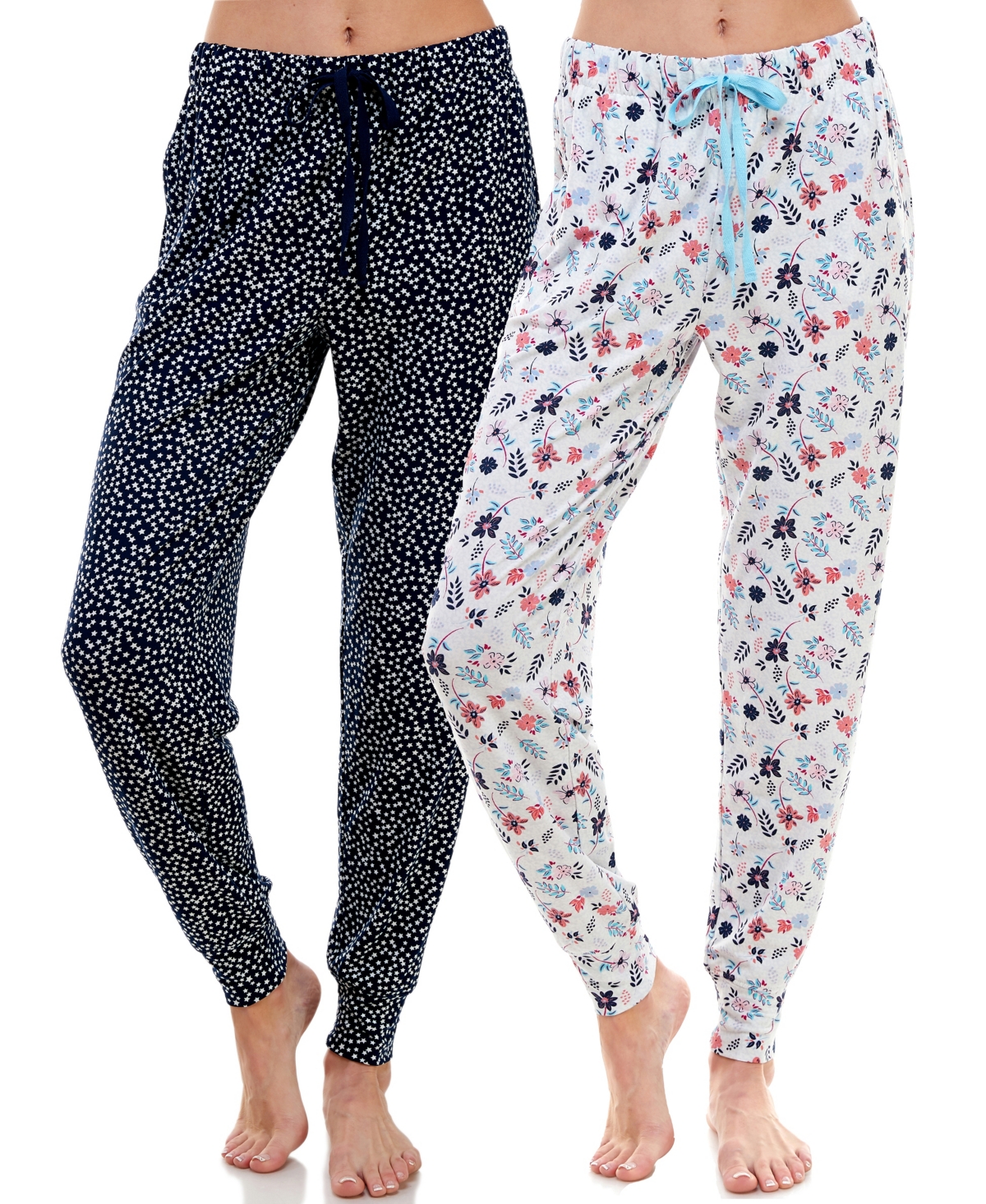 Click here for Roudelain 2-Pk. Jogger Sleep Pants - Star/floral prices