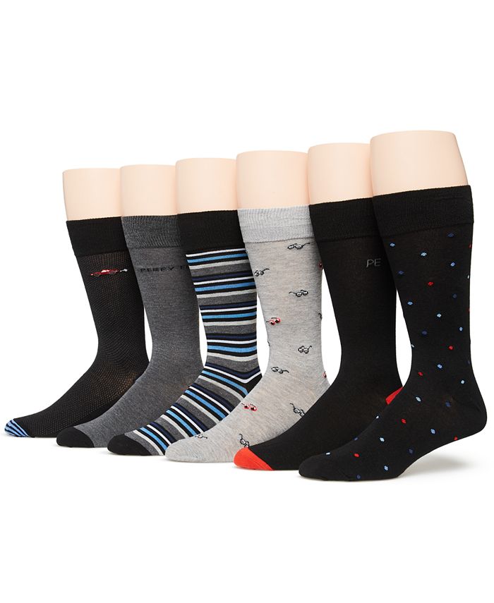 Perry Ellis Portfolio Men's 6-Pack Mix Socks - Macy's