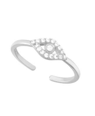And Now This Crystal Evil Eye Toe Ring in Silver Plate or Gold-Plate ...