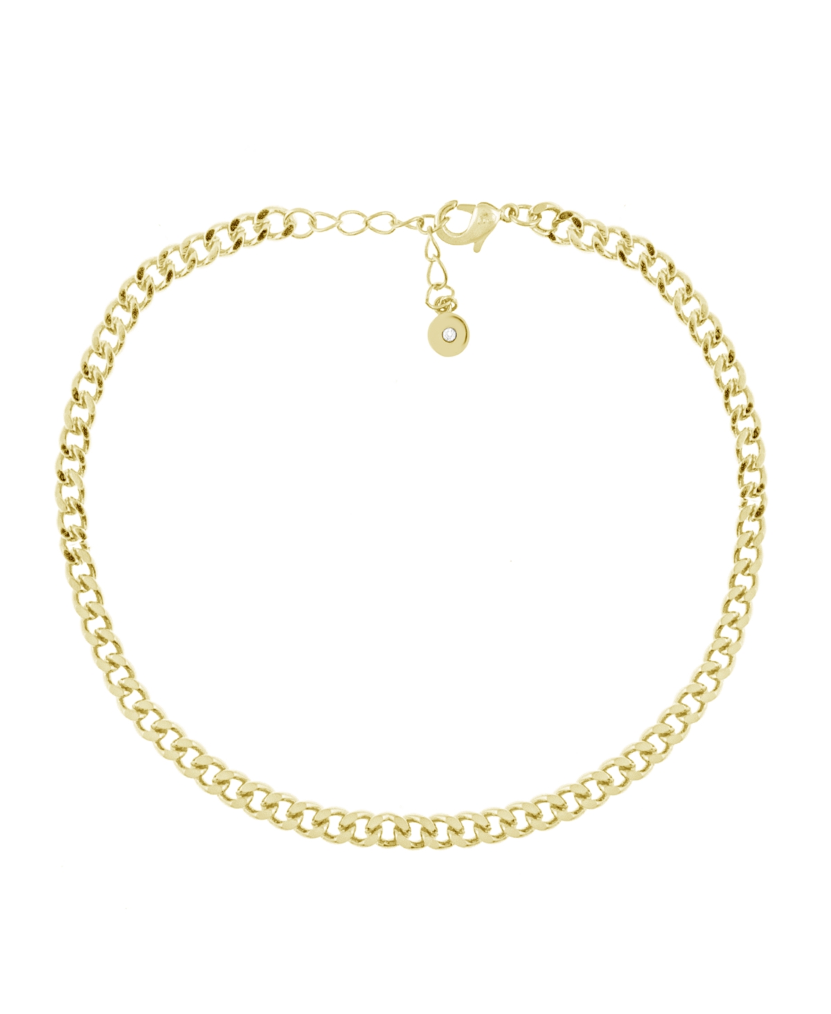 Click here for And Now This Flat Curb Link Anklet in Gold Plate -... prices