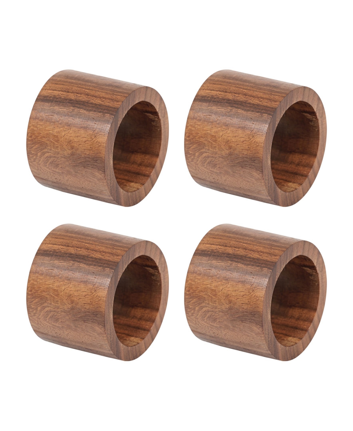 Click here for Design Imports Band Napkin Ring  Set of 4 - Wood prices