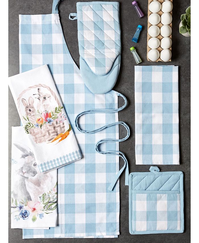 Design Imports Buffalo Check Kitchen Textiles, 1 Piece, 32" x 28" - Macy's