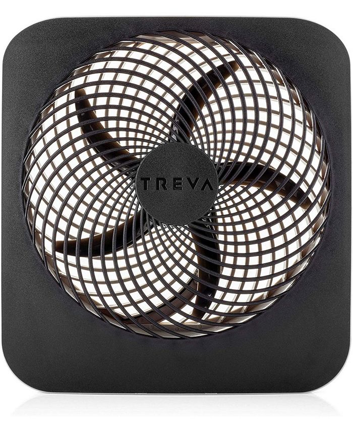 Treva 10" Battery Powered Portable Fin Fan, with Adapter - Macy's