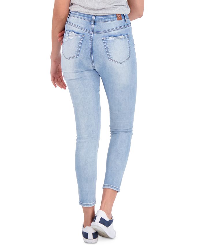 Gogo Jeans Juniors' Ripped Skinny Jeans - Macy's