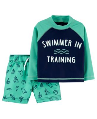 Carter's Baby Boys Rash Guard Set, 2 Pieces - Macy's