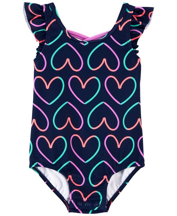 Carter's Baby Girl Heart Swimsuit - Macy's