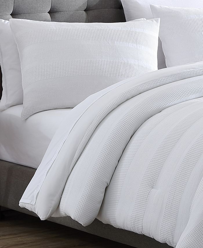 ED Ellen Degeneres Waffle Stripe 2 Piece Twin Comforter Set - Macy's