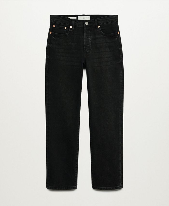 MANGO Women's Straight Cotton Jeans - Macy's