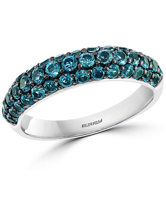 EFFY Collection EFFY® London Blue Topaz Three Row Ring (1-3/4 ct. t.w ...
