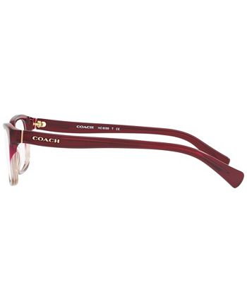 COACH HC6089 Women's Rectangle Eyeglasses - Macy's