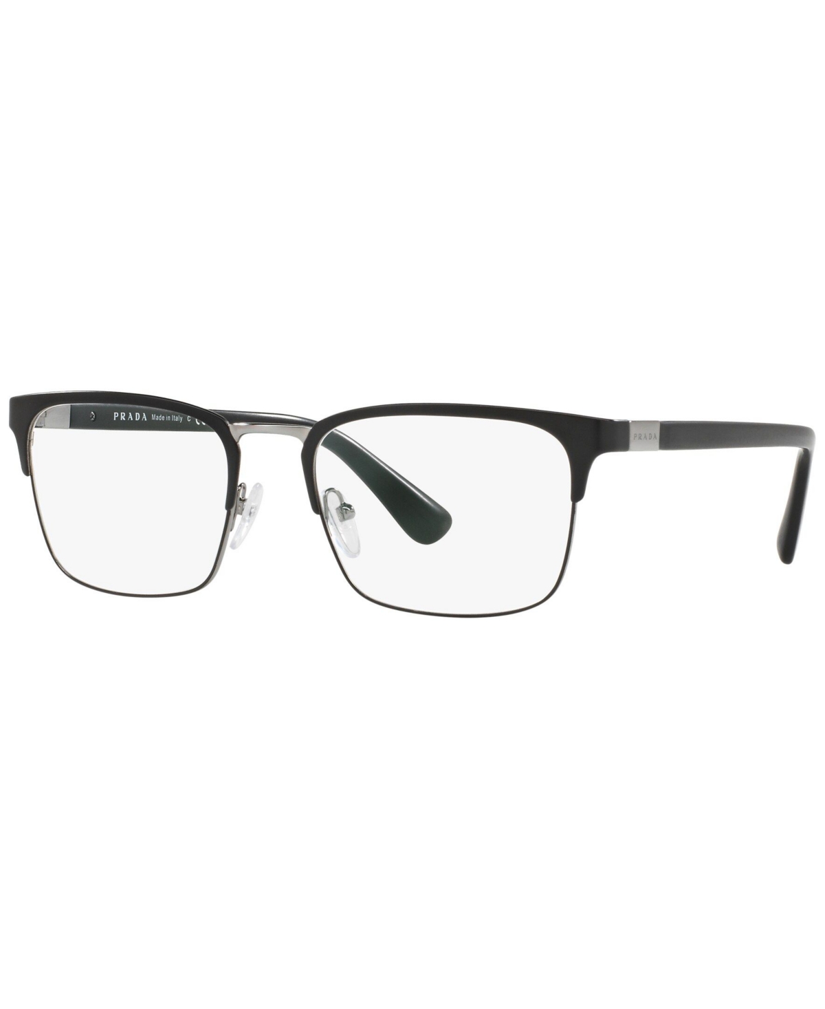 Click here for Prada Pr 54TV Mens Rectangle Eyeglasses - Matte Bl... prices