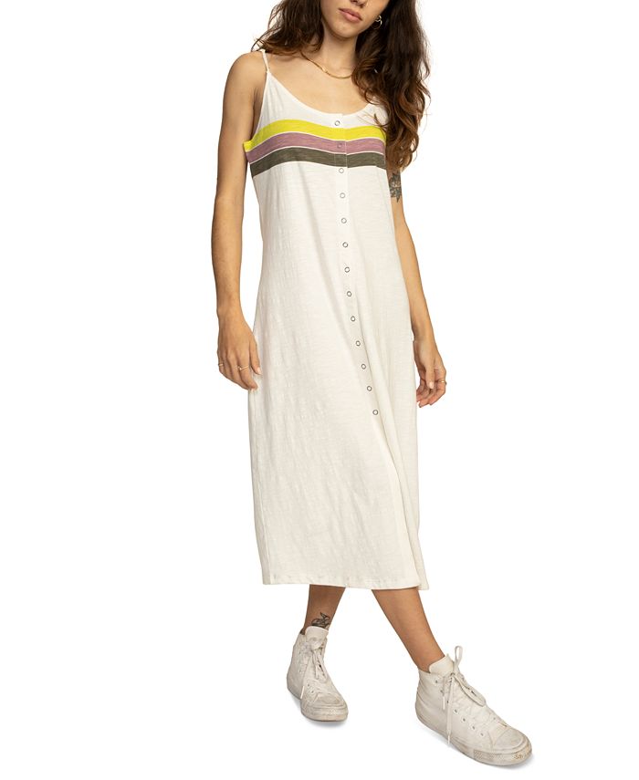 RVCA Juniors' Cotton Snap-Front Dress - Macy's